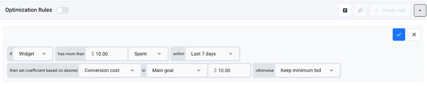 Rules-Based Optimization in MGID Ads